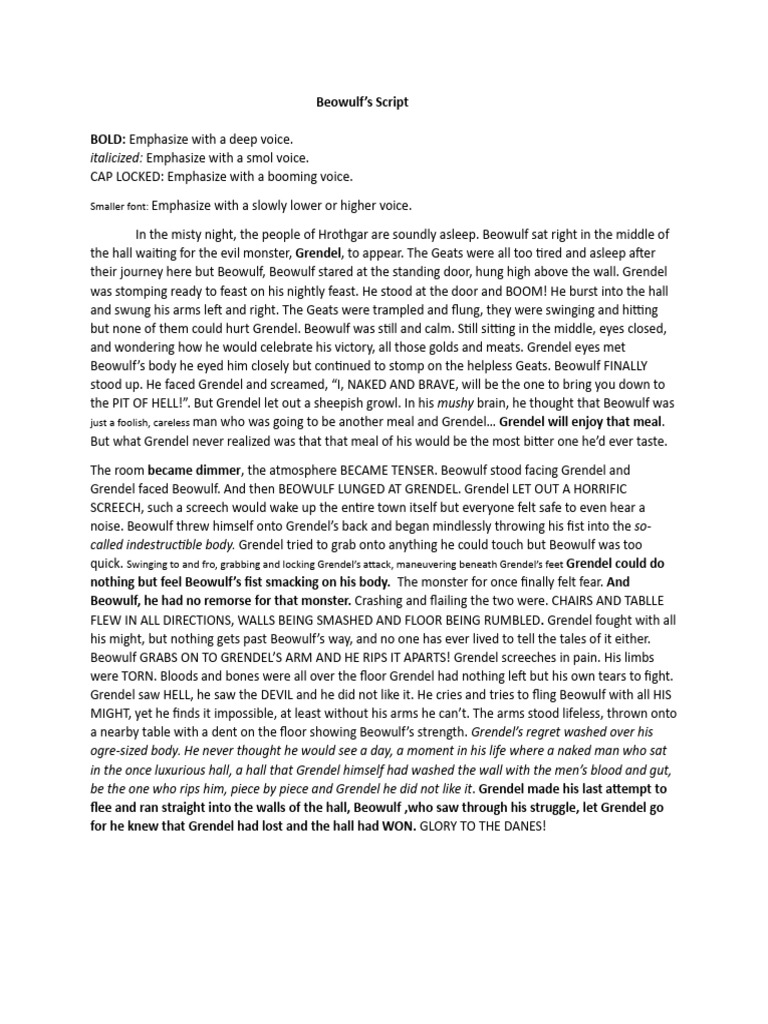 Beowulf | PDF | Beowulf