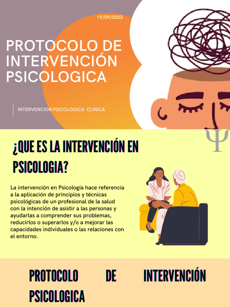 Protocolo de Intervención Psicologíca | PDF