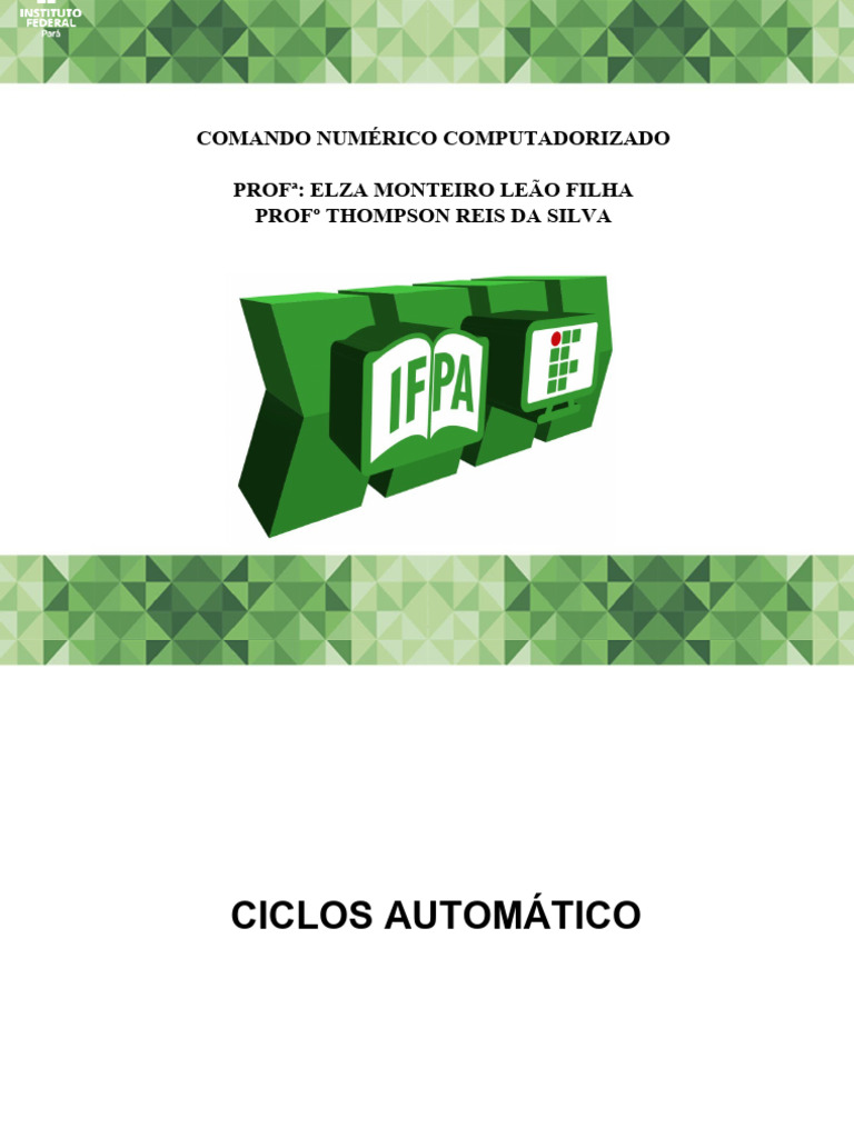 Ciclos Automáticos - Função g66 e g67 - Iso e Mach | PDF