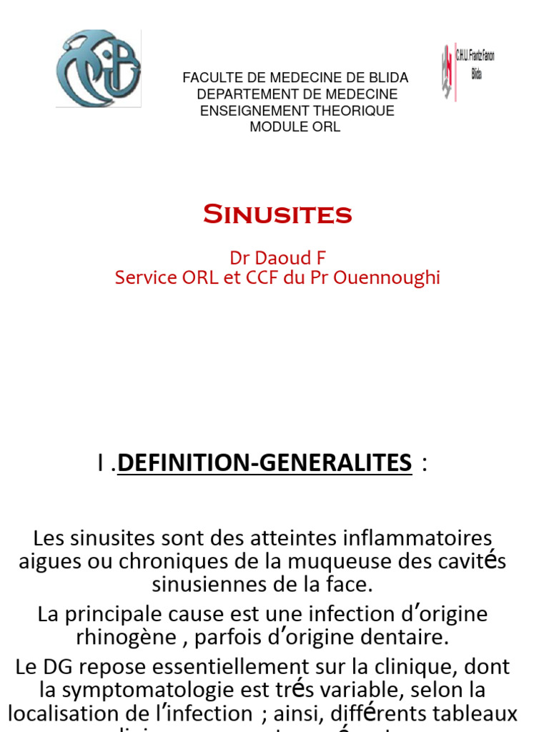 Comprendre les sinusites : causes et traitements | PDF | Immunologie ...
