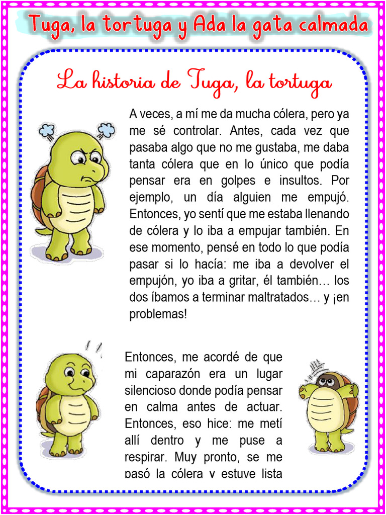 F. Tuga la tortuga y Ada la gata calmada | PDF