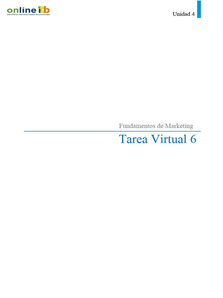 Tarea Virtual 6 | PDF