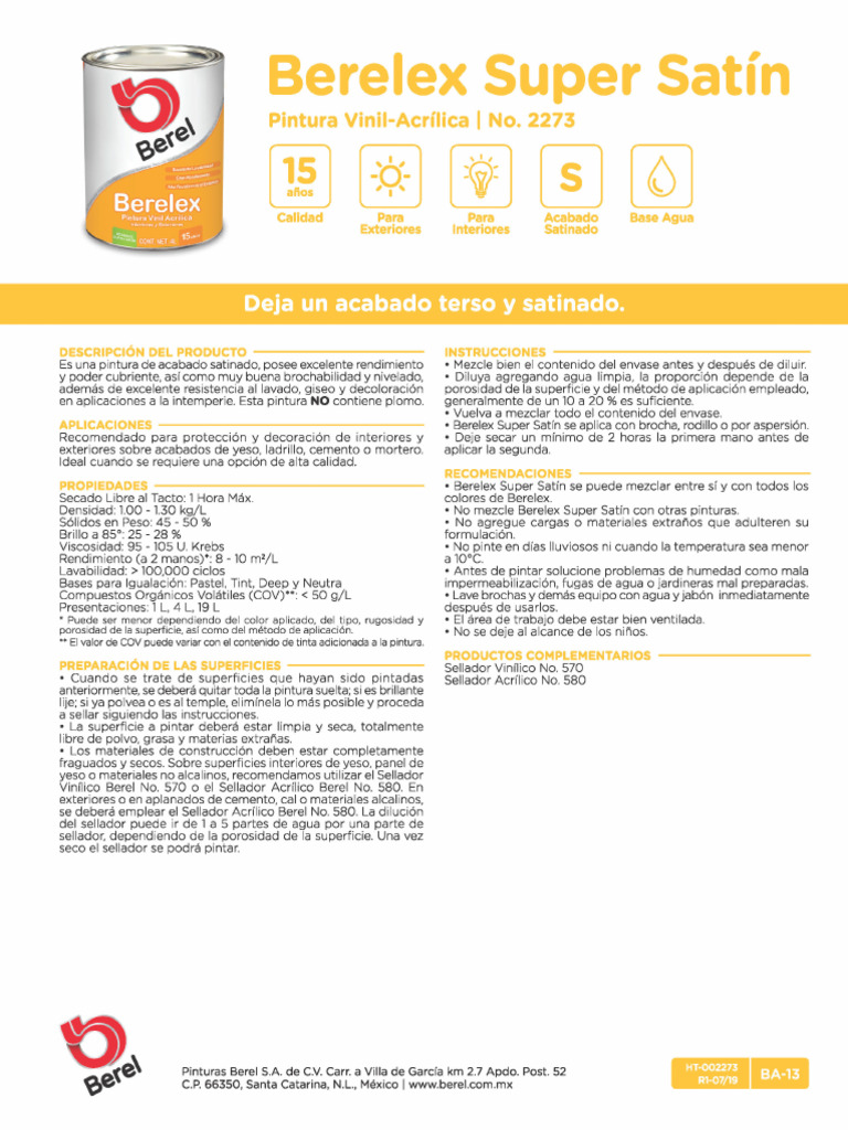 13 Berelex Super Satin | PDF