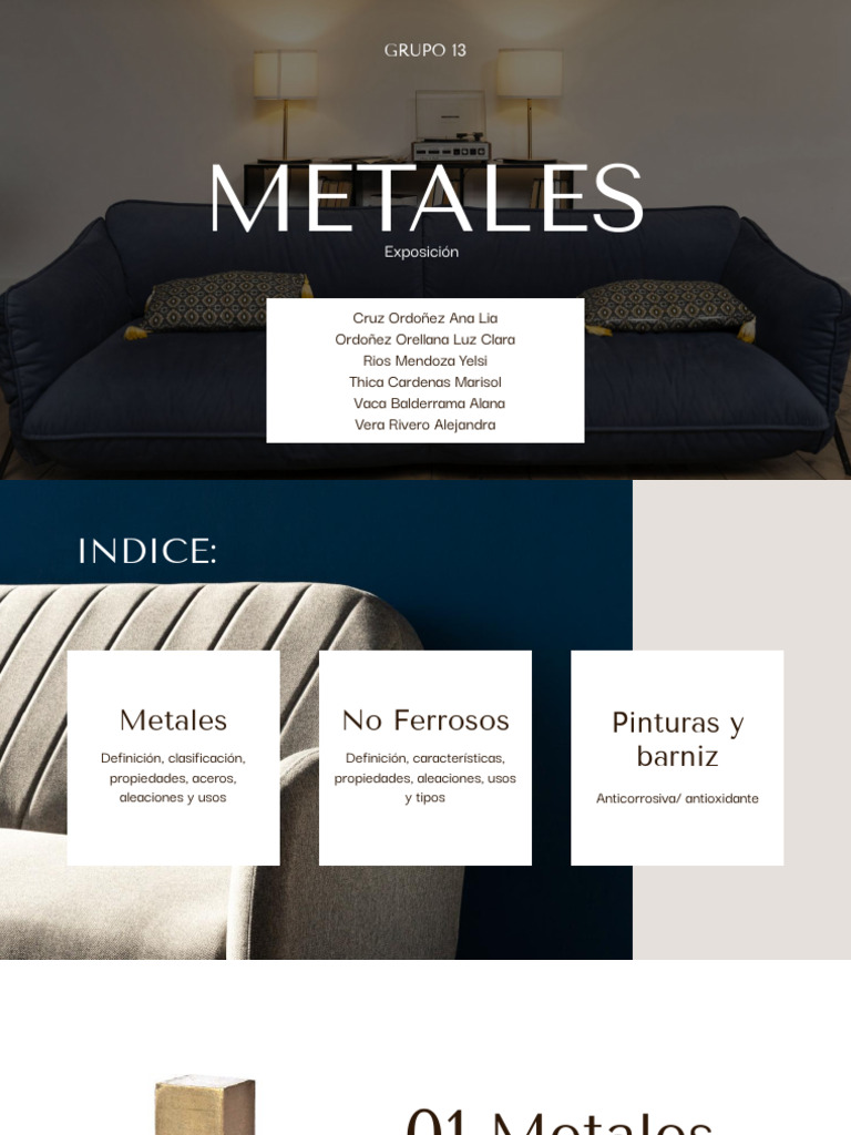 Propiedades y Usos de los Metales | PDF