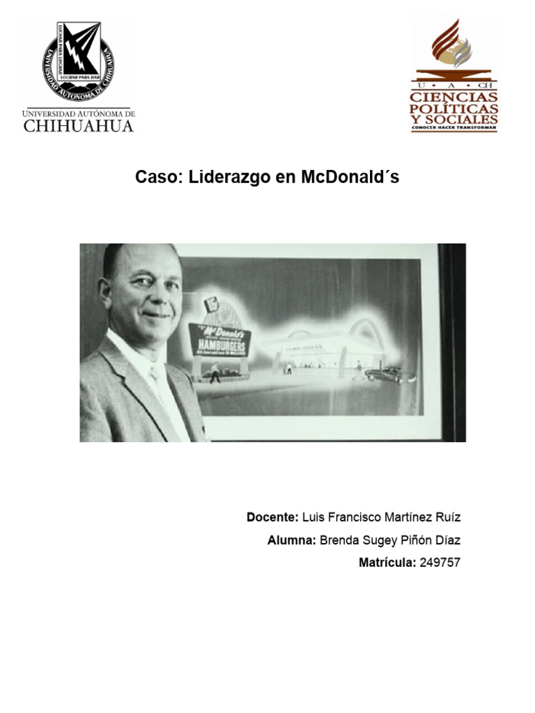 Caso McDonalds | PDF