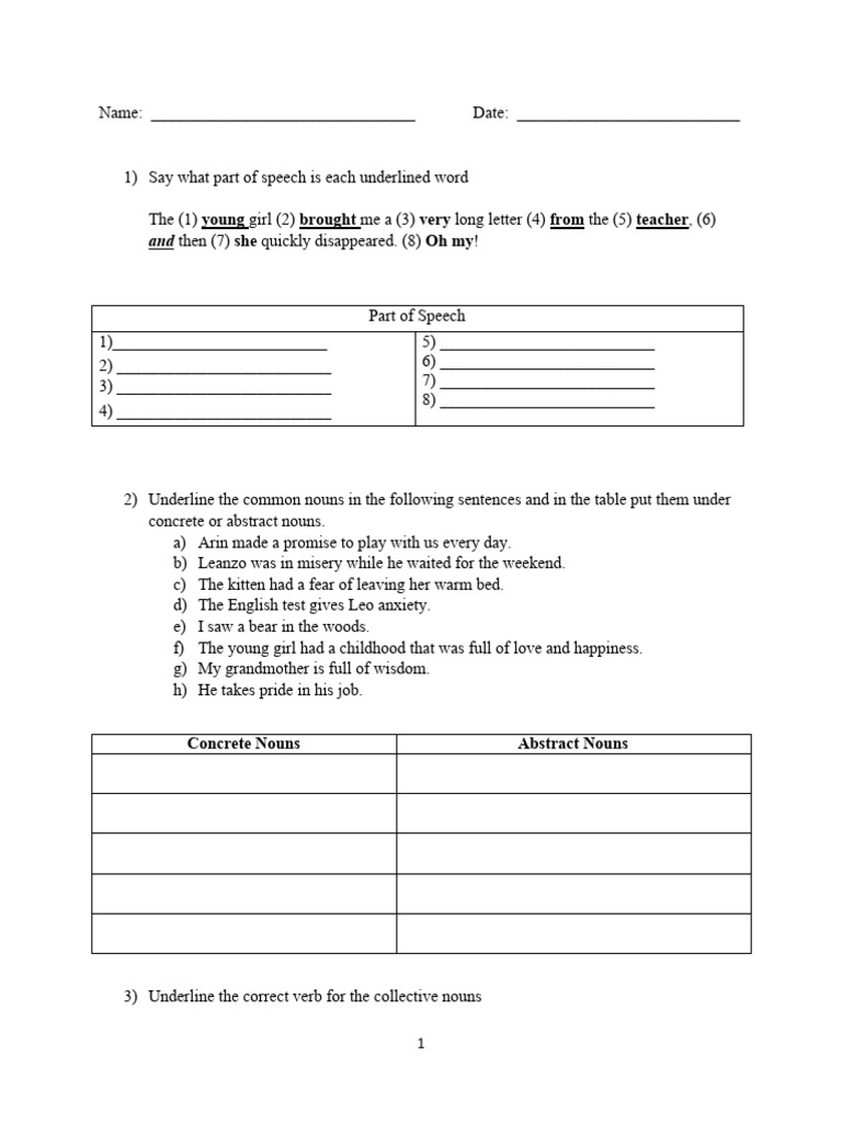 Grade 5 English Test | PDF