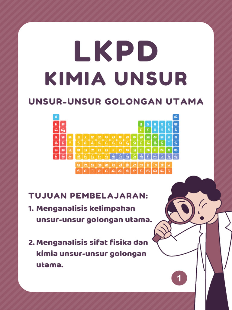 LKPD Kimia Bab Unsur PDF | PDF