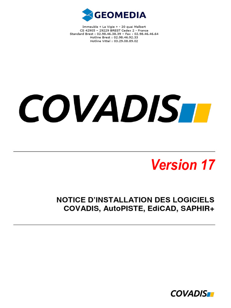 Covadis17_Installation | PDF