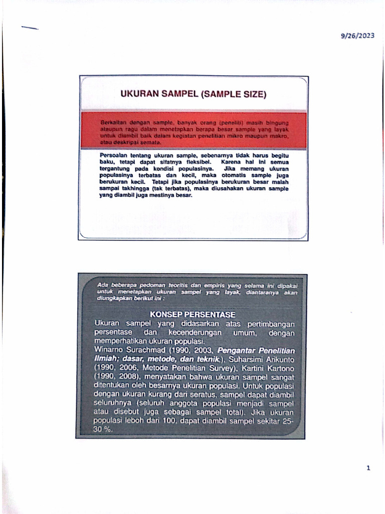 Sampling Size | PDF