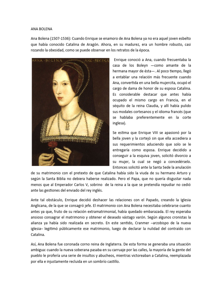 Ana Bolena | PDF | Anne Boleyn