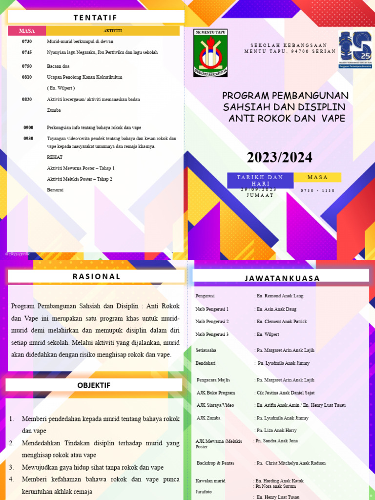 Buku Program Anti Rokok Dan Dadah | PDF