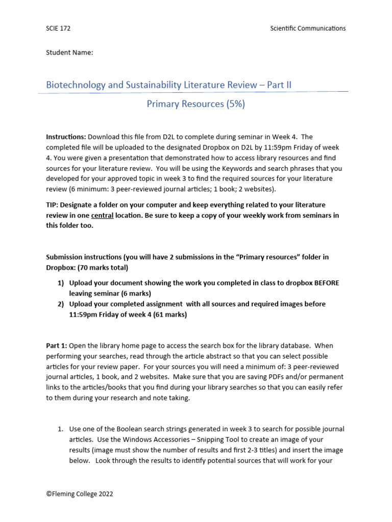 Literature Review Part II - Primary Research | PDF Literature Review Part II - Primary Research | PDF