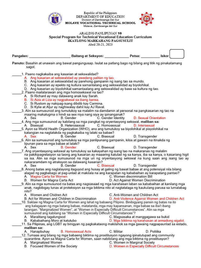 AP10-TQ-3rd-Quarter-With-Answers | PDF