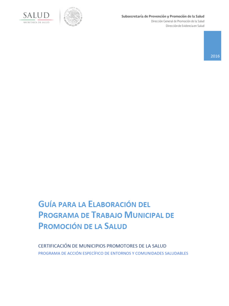 Guia Programa De Trabajo Pdf