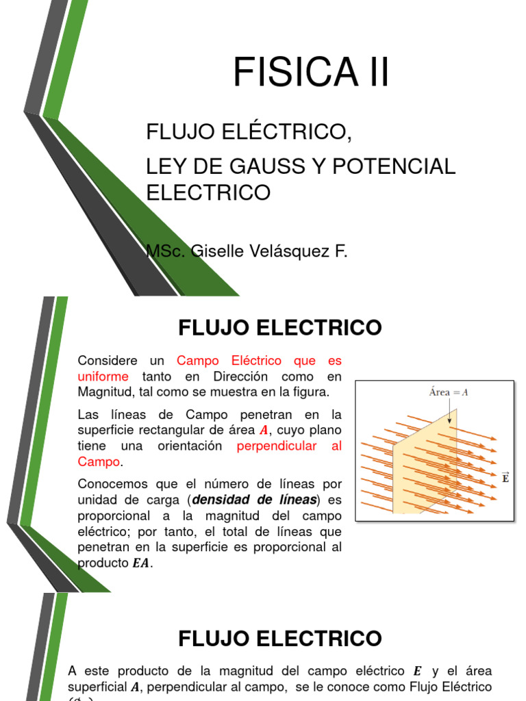 02 Flujo Eléctrico y Ley de Gauss | PDF