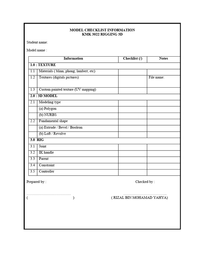 Cek List- Kosong | PDF