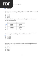 Unit 1 Practice Test 1 | PDF | Acceleration | Velocity