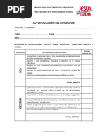 Autoevaluación Actualizado 2024 Primaria-Secundaria | PDF | Crecimiento personal y profesional ...