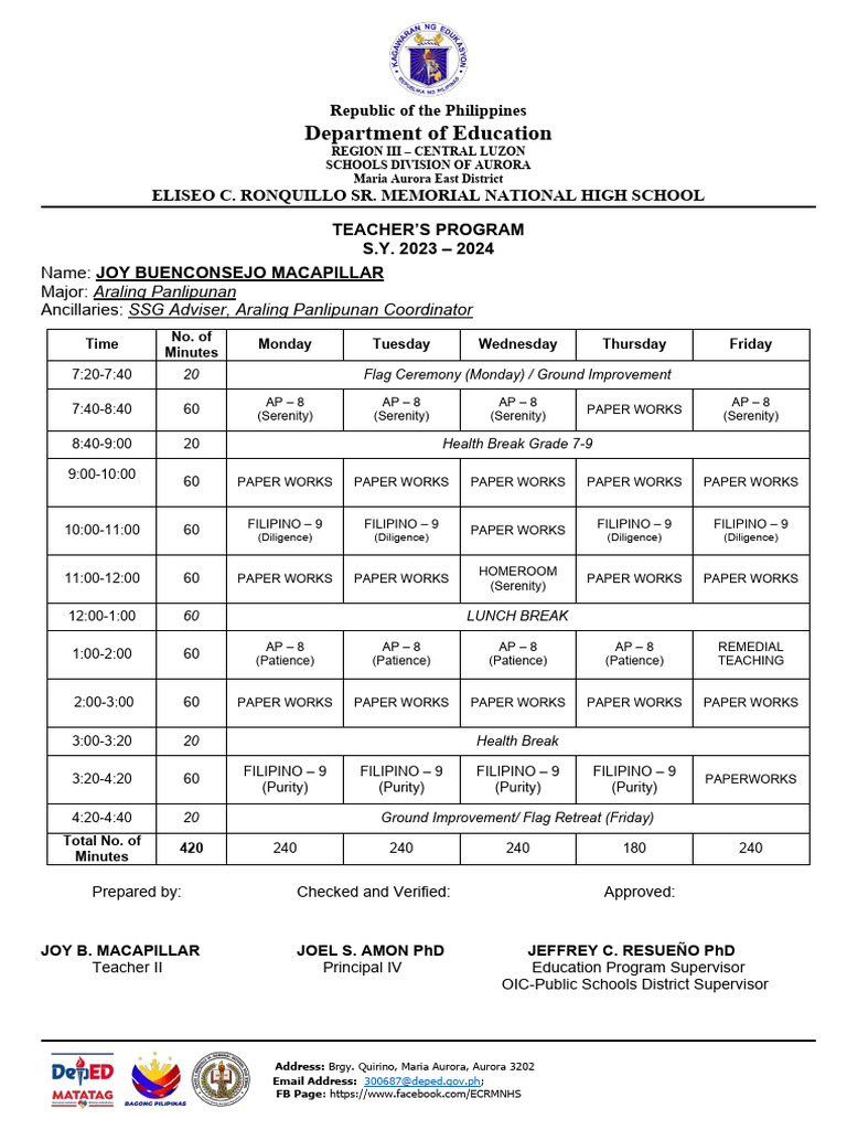 Classroom Program - Serenity | PDF
