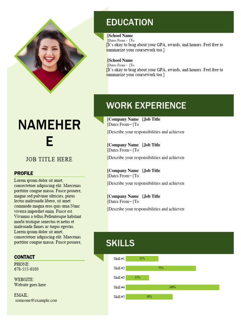 Contoh CV Word Siap Edit | PDF