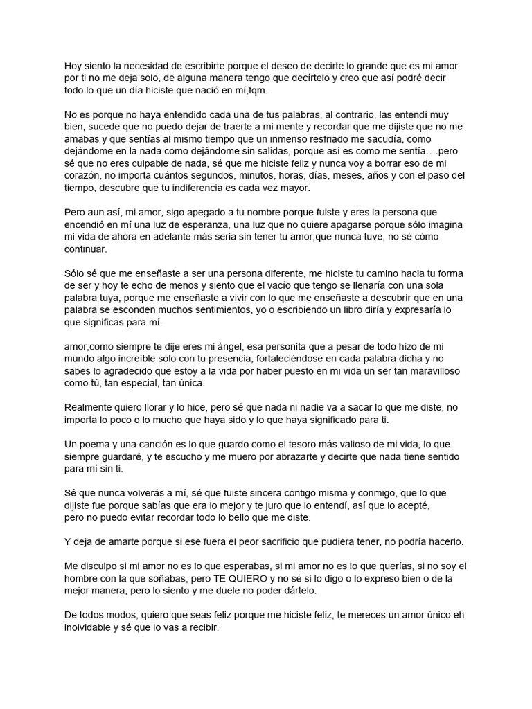 Te Amo Mucho | PDF | Amor