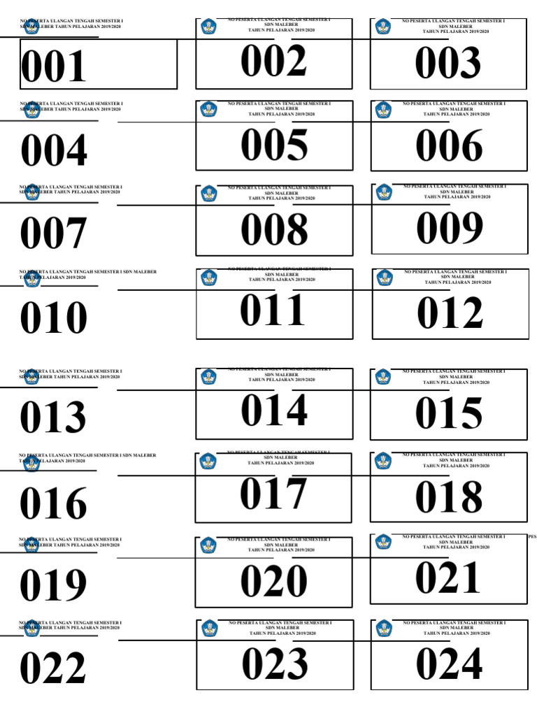 No Meja Ujian PDF Free | PDF