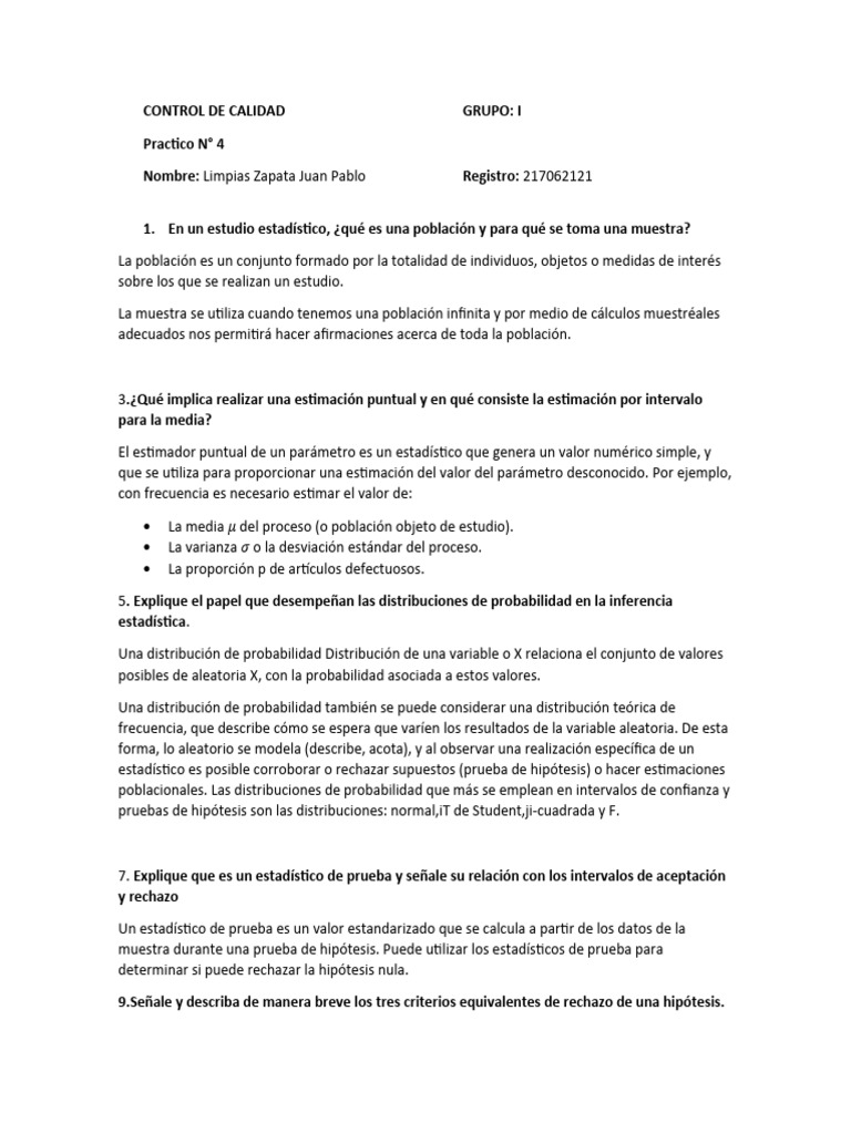 Ejer Cap 4 Juan Pablo Limpias Zapata | PDF | Estadísticas | Media