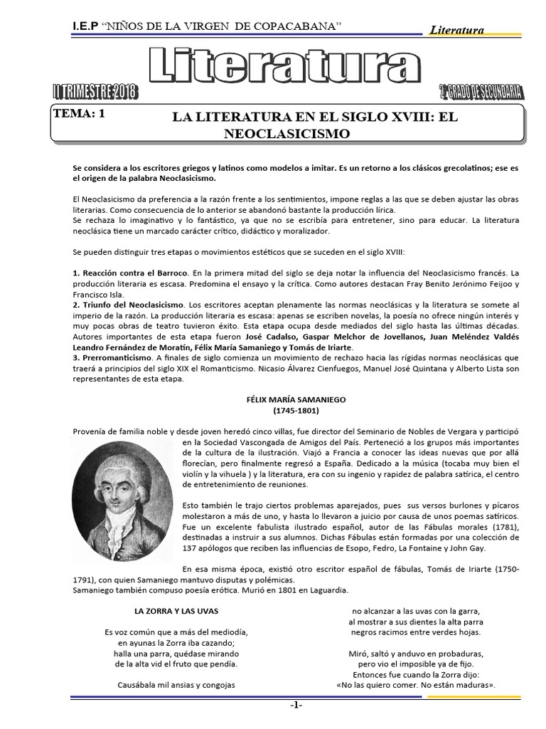 Literatura - 2do Año - III Bimestre - 2014 | PDF | Romanticismo