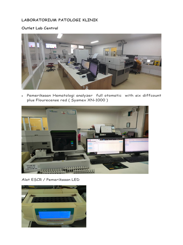 Laboratorium Patologi Klinik | PDF