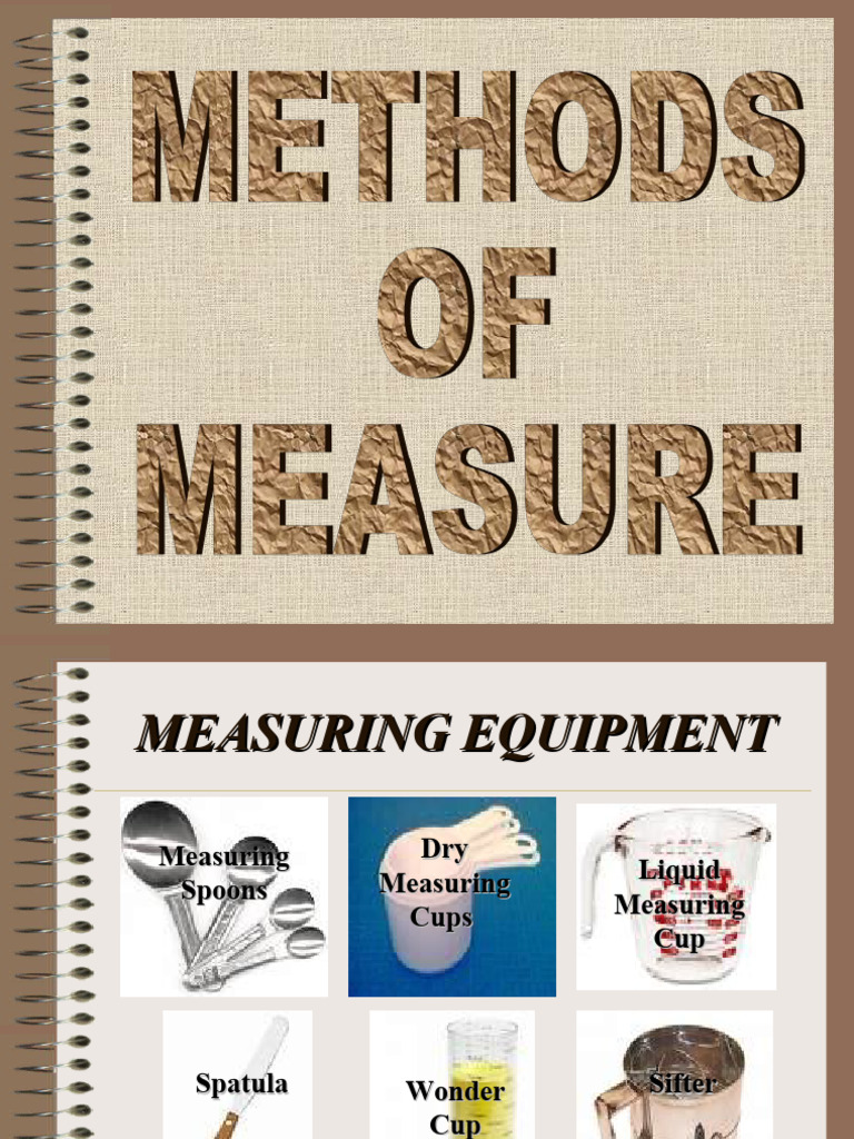 Methods of Measurement | PDF