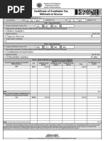Certificate of Creditable Tax Withheld | PDF | Value Added Tax | Taxes