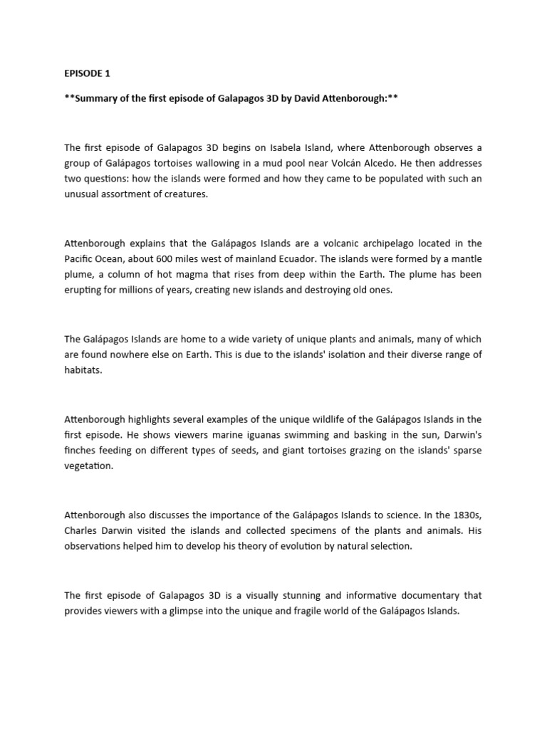 Galápagos Islands | PDF