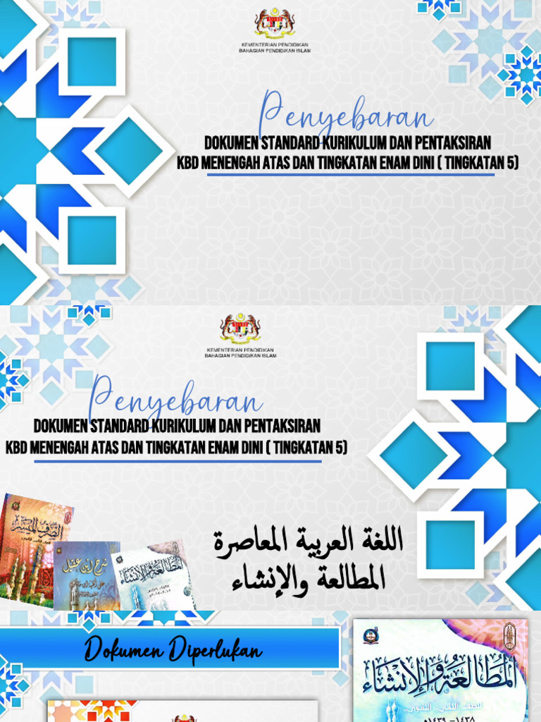 Slide Lam Mutolaah Insyak Ting 5 - Penyebaran KBD Mated | PDF