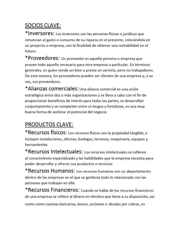 Socios Clave | PDF