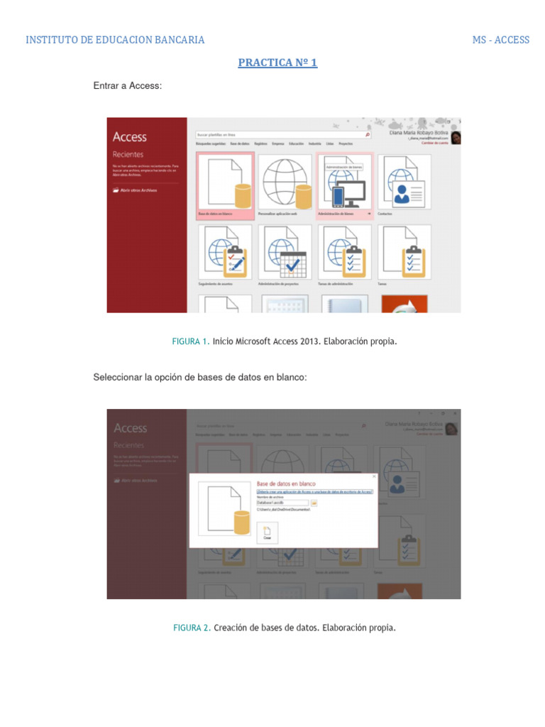 Practica #1 - Access | PDF | Bases de datos | Software