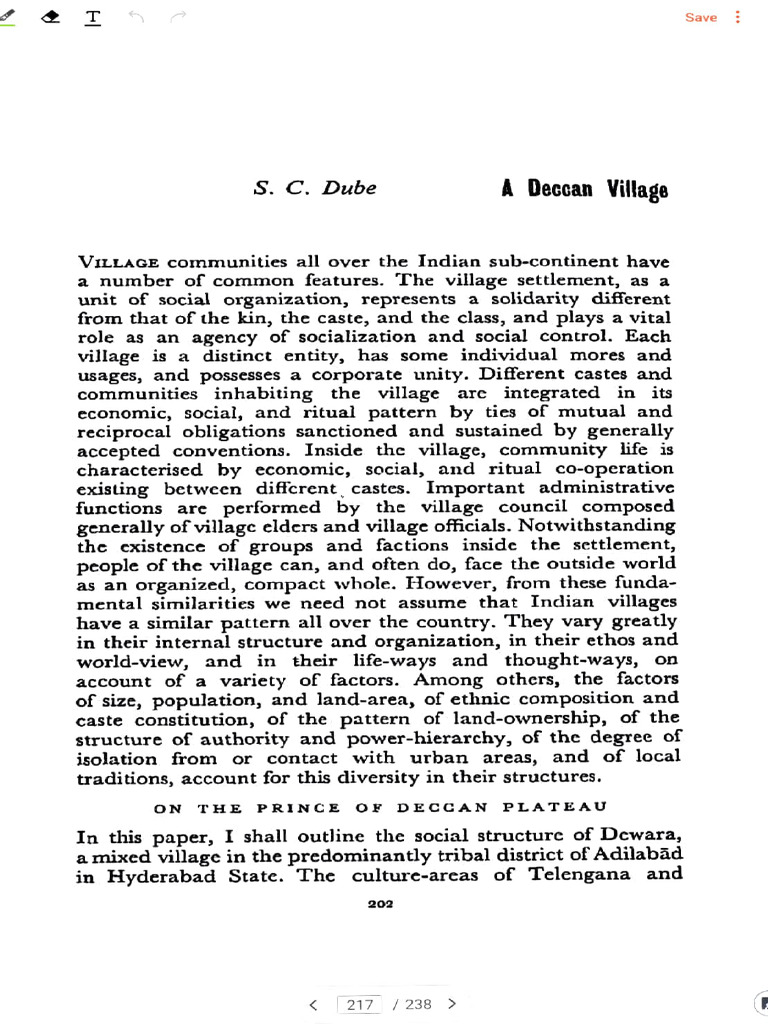 S C Dube | PDF | Caste | Dalit