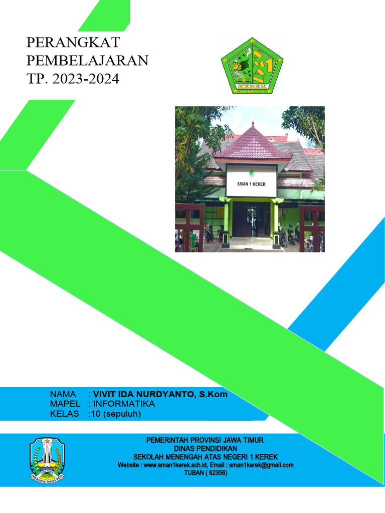 Desain Cover Perangkat Pembelajaran | PDF