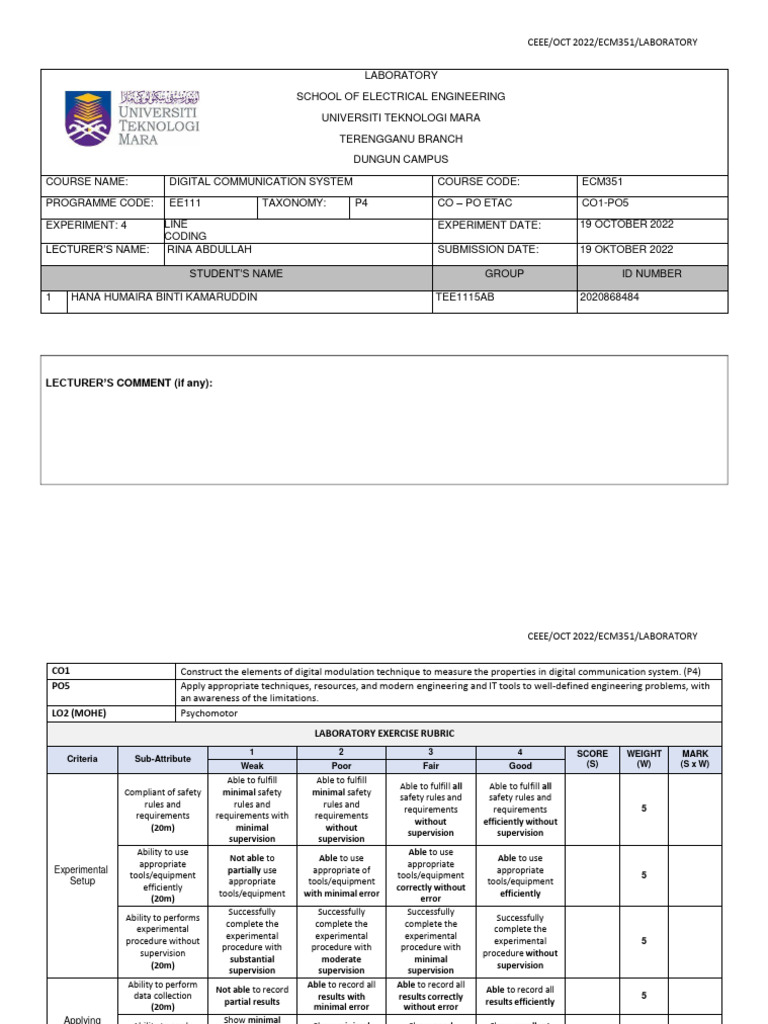 Hana Humaira Laboratory 1 | PDF | Computer Engineering | Electronics