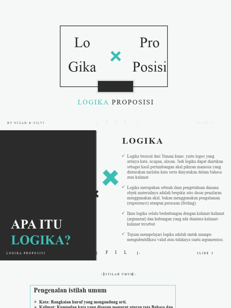 LOGIKA PROPOSISI - Kelompok 8 | PDF