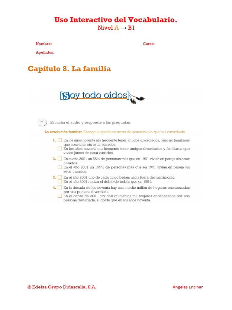 UsoInteractivoVocabulario1 Capitulo8 | PDF