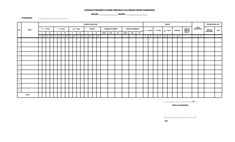 Form Laporan P4D | PDF