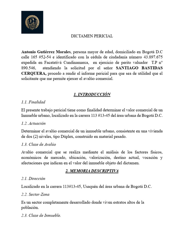 Dictamen Pericial | PDF