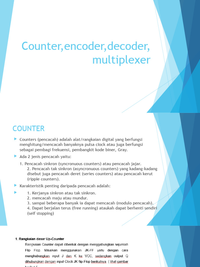 Multiplexer, Decoder, Counter | PDF