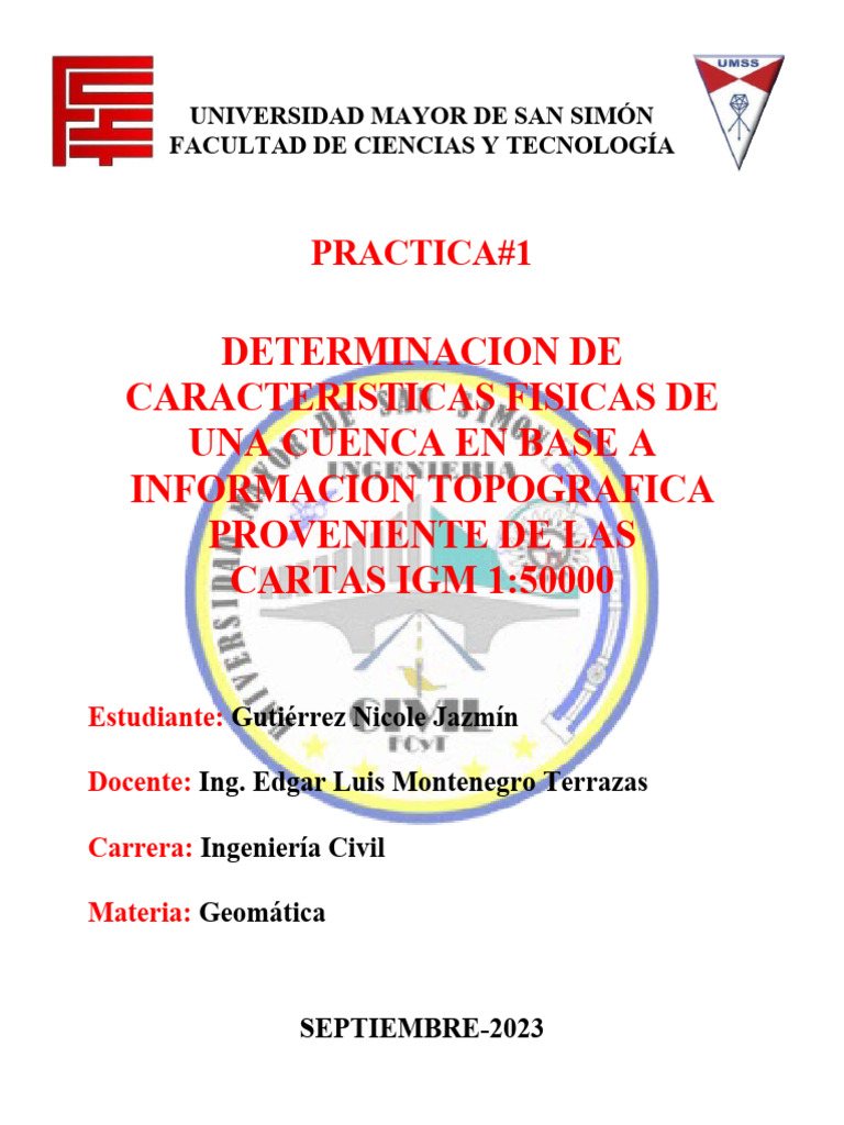 Geoma Prac1 | PDF | Cuenca de drenaje | Ciencia medioambiental