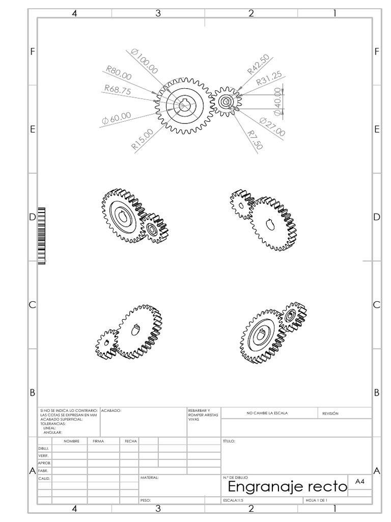 Engranaje recto | PDF