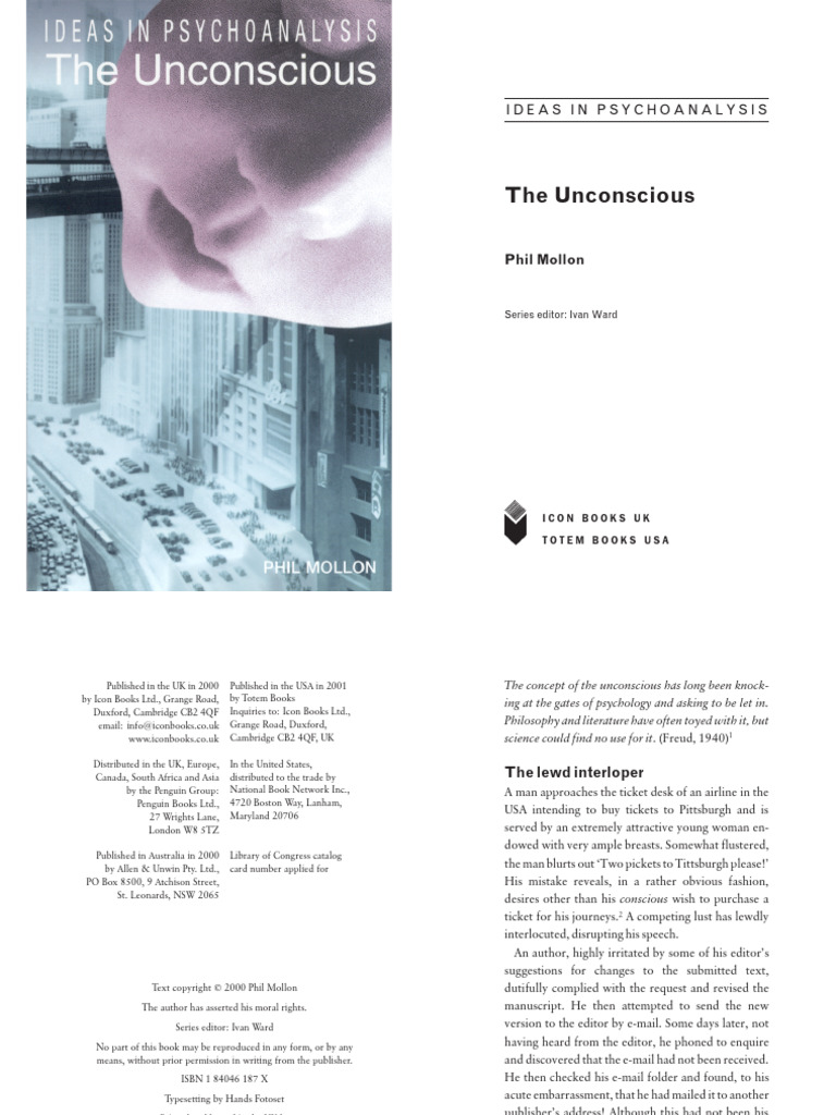 The Unconscious (Ideas in Psychoanalysis) (Phil Mollon) | PDF