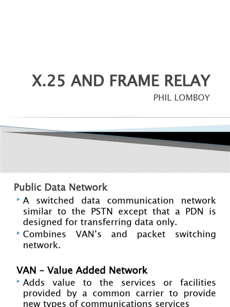 x.25 and Frame Relay | PDF