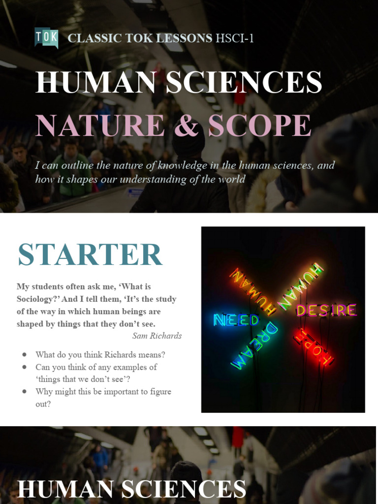 Human Sciences (Nature and Scope) | PDF