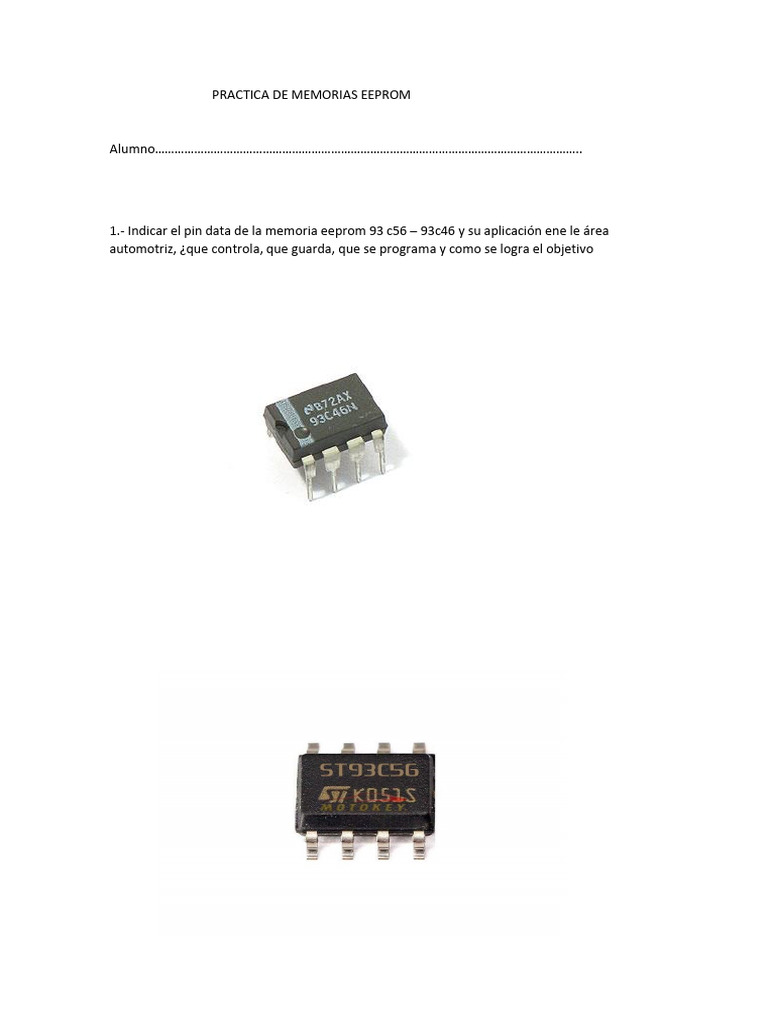 Practica de Memorias Eeprom | PDF