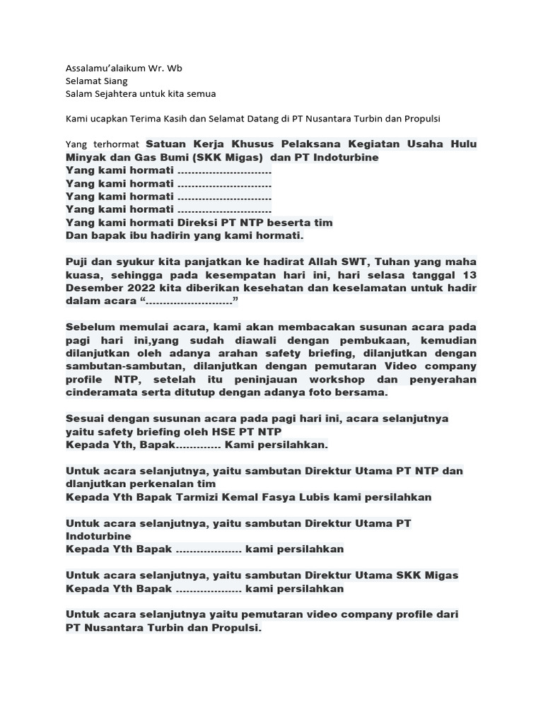 Template Draft MC Formal | PDF